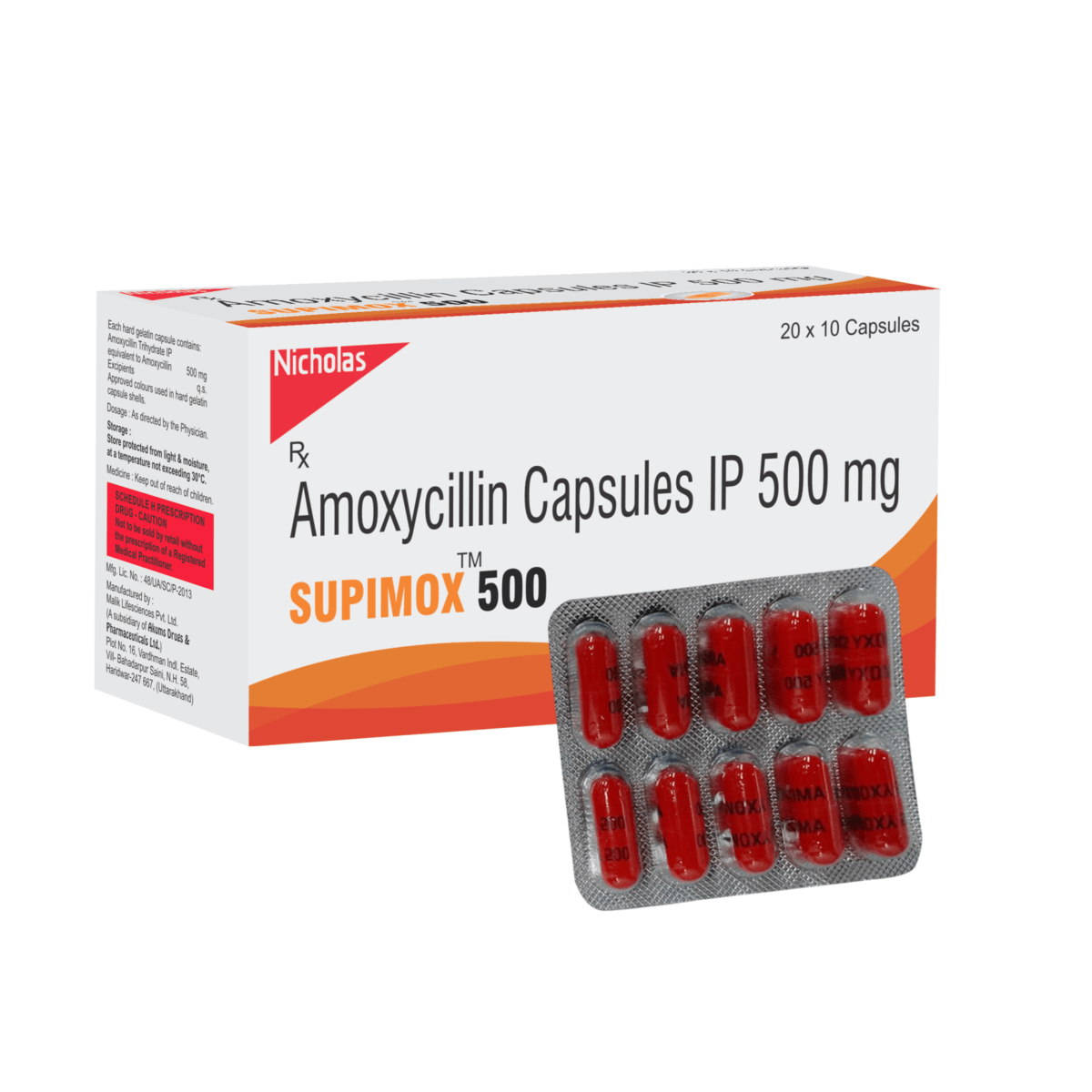 Supimox 500 (O/O) Capsule: How To Use, FAQ, Side Effect |Anti Infective ...